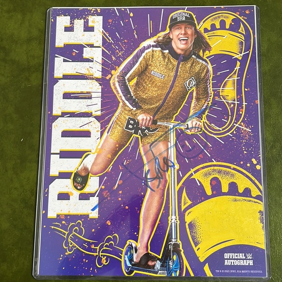 Other | Wwe Autographed Posters Matt Riddle And Seth Rollins | Poshmark